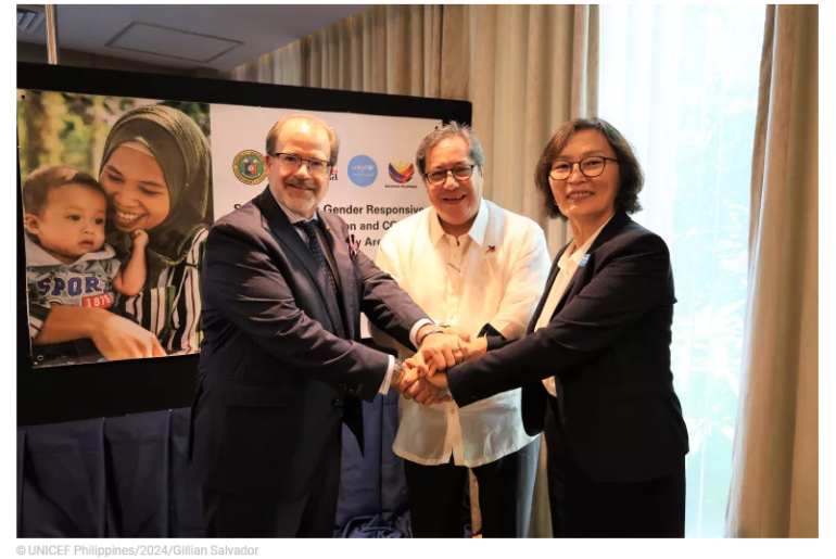 Philippines Receives Php 145.5 M Grant from UNICEF, Government of ...